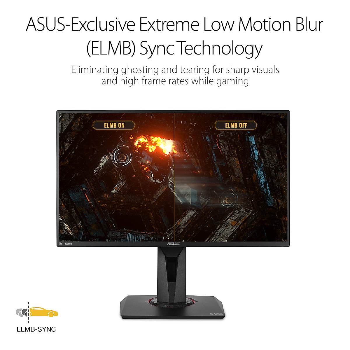ASUS TUF Gaming VG259QM 24.5” Monitor, 1080P Full HD (1920 x 1080), Fast IPS, 280Hz, G-SYNC Compatible, Extreme Low Motion Blur Sync,1ms, DisplayHDR 400, Eye Care, DisplayPort HDMI (Renewed)