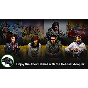 Plauduct Stereo Headset Adapter for Xbox One/One S/Elite 1&2/Series S|X Controllers, Mic Headphone Adapter for Xbox One Controller, Kit for Xbox One Xbox Series X|S