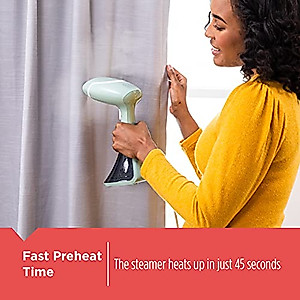BLACK+DECKER Advanced Handheld Steamer & Press Plate – Powerful and Quick Steam Solution, HGS250P, Mint