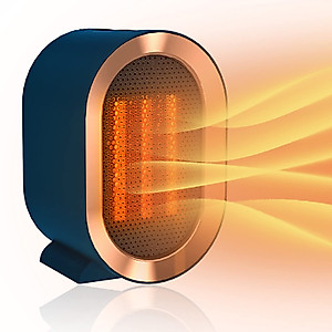 BZGG Space Heater, Electric Heater for Indoor Use, Small Portable Heaters for Office Patio Garage Home Use, Mini Desk Ceramic Heaters with Overheat & Tip-Over Protection