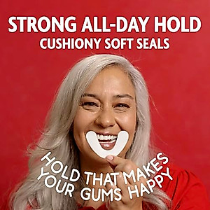 Sea Bond Secure Denture Adhesive Seals, Original Lowers, Zinc-Free, All-Day-Hold, Mess-Free, 15 Count (Pack of 1)