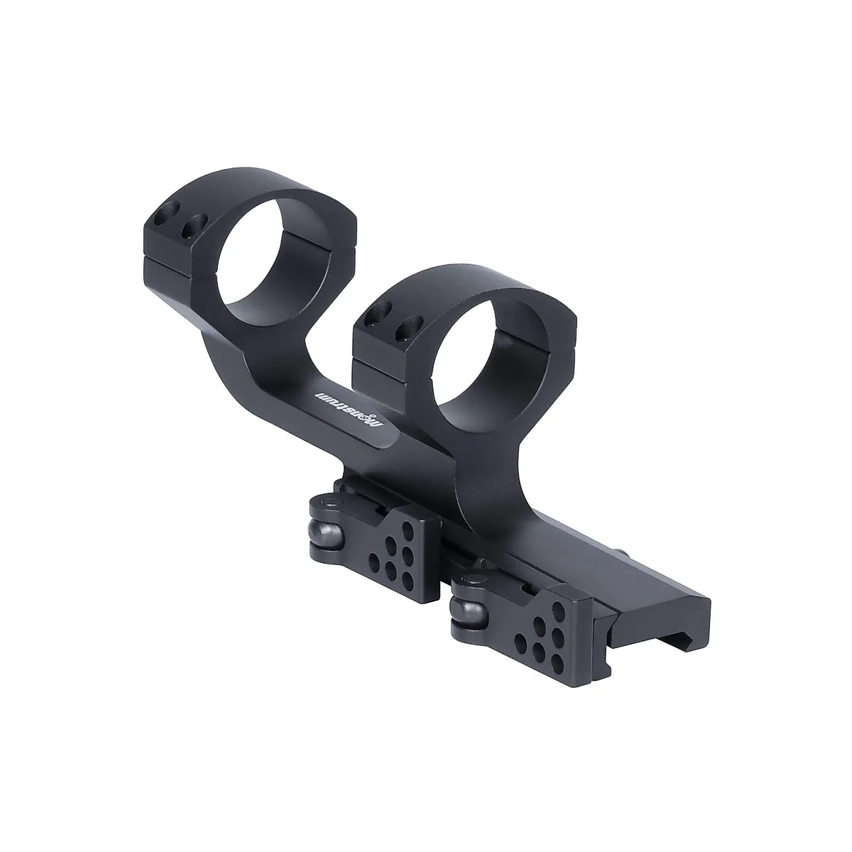 Monstrum 3-9x32 Rifle Scope with Rangefinder Reticle and Medium Profile Scope Rings | ZR252 Quick Release Scope Mount | Bundle
