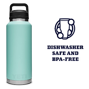 YETI Rambler 46 oz Bottle, Vacuum Insulated, Stainless Steel with Chug Cap, Seafoam
