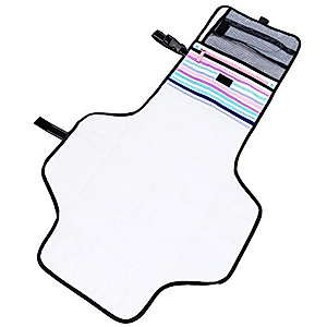 SCOUT Game Changer Portable Diaper Changing Pad, Padded Baby Changing Mat with Storage Pockets (Multiple Patterns Available)