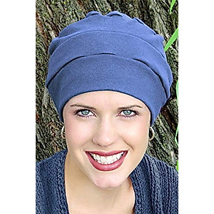 Headcovers Unlimited 100% Cotton Three Seam Turban | Chemo Turbans for Cancer Patients Black
