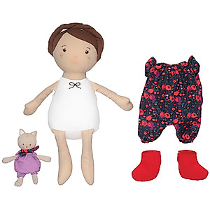 Manhattan Toy Playdate Friends Freddie Machine Washable and Dryer Safe 14 Inch Doll with Companion Stuffed Animal