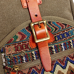 TSD Brand Four Season Canvas Sling Bag (Olive)