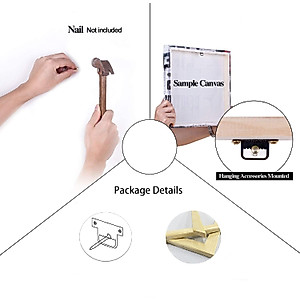 Motivational Canvas Wall Art Grind Hustle Execute Painting Office Decor Posters Prints Inspirational Entrepreneur Quotes Picture for Wall Decor Living room Gym Framed Ready to Hang[18"W x 24"H]