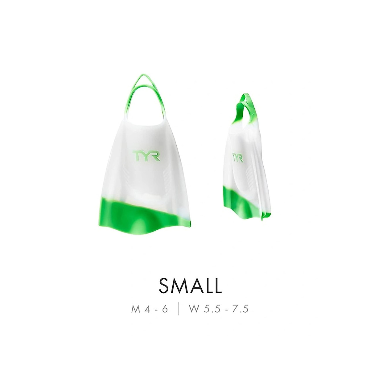 TYR Hydroblade Swim Training Fins, Clear, Large