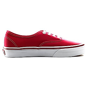 Vans Mens Authentic Canvas Sneakers Lace Up Casual Plimsolls Unisex Shoe - Red - 8