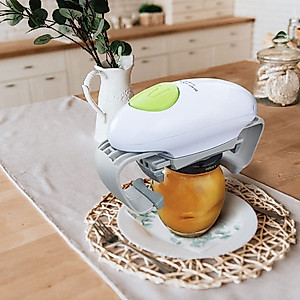 Electric Jar Opener for Weak Hands, one touch automatic deluxe jar opener for seniors with arthritis, chef, Hand Injury and children, for all kinds of Jars