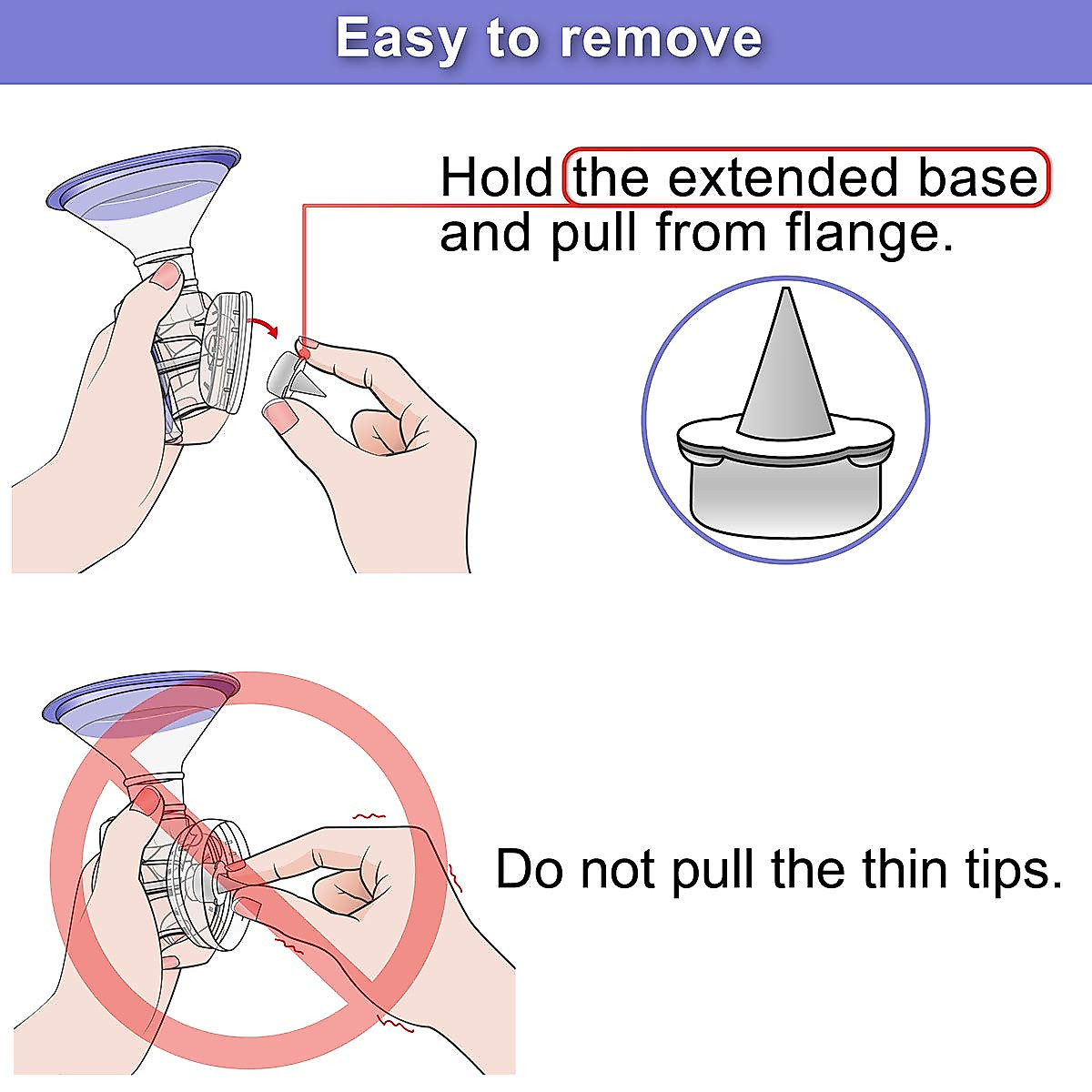 Nenesupply 4 pc Duckbill Valves Compatible with Lansinoh Pumps Parts and Breast Pumps Replacement to Lansinoh Valves. Use with Signature Pro Smartpump Manual Pump