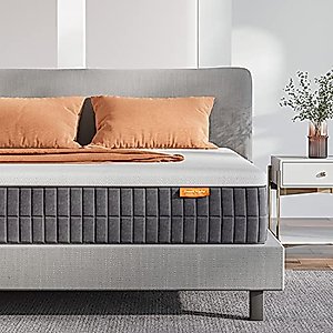 Sweetnight 12 Inch Queen Size Mattress in Box, Pillow Top Gel Memory Foam Mattress for Motion Isolation & Cool Sleep, Flippable Comfort from Soft to Medium Firm, Sunkiss