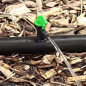 Koleso 30pcs 16L/H Green Barbed Connector Watering Flag Drippers Switch Mini Practical Sprayer Garden Home Drip Irrigation Emitters-17211