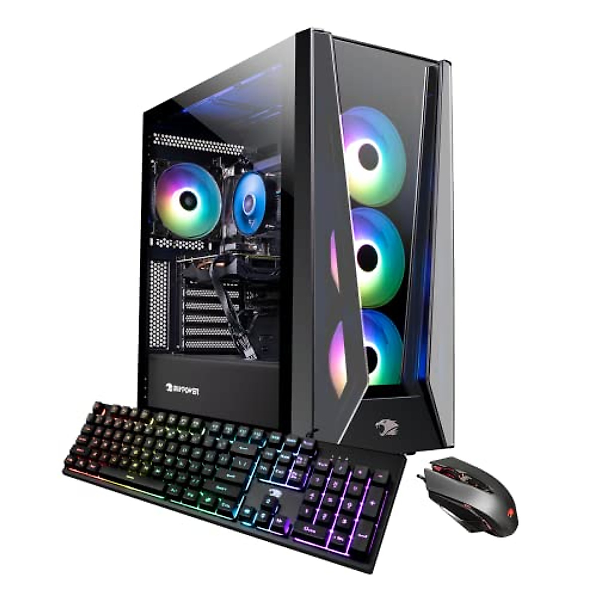 iBuyPower TraceMR Gaming PC Computer Desktop TraceMRI7N4601 (Intel Core i7 12700F, RTX 4060 8GB, 16GB DDR5 5200 Mhz (8 x 2), 1TB NVMe SSD, Windows 11 Home)