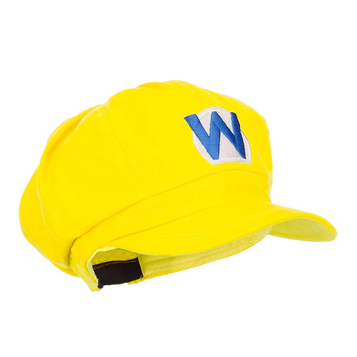 e4Hats.com Wario Waluigi Embroidered Cotton Newsboy Cap - Yellow OSFM