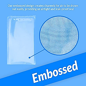 Reli. Vacuum Sealer Bags 6x10" | 400 Bags - Bulk | Pre-Cut Embossed Vacuum Bags for Food | BPA Free | Vacuum Sealer Bags for Sous Vide, Food Storage/Food Prep | Pint Size, Clear