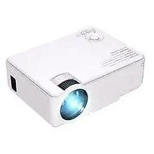 Video Projector Movie Projector 8500 Lumens with 200" Projector Screen, 1080P Full HD Supported Portable Projector, Mini Video Projector Compatible with HDMI,VGA,USB,AV,Laptop,Smartphone