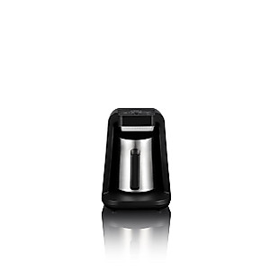 Arzum Okka Automatic Turkish Coffee and Hot Beverage Maker, Velvetiser, 120V, Black/Chrome (OK0012-RKUL)