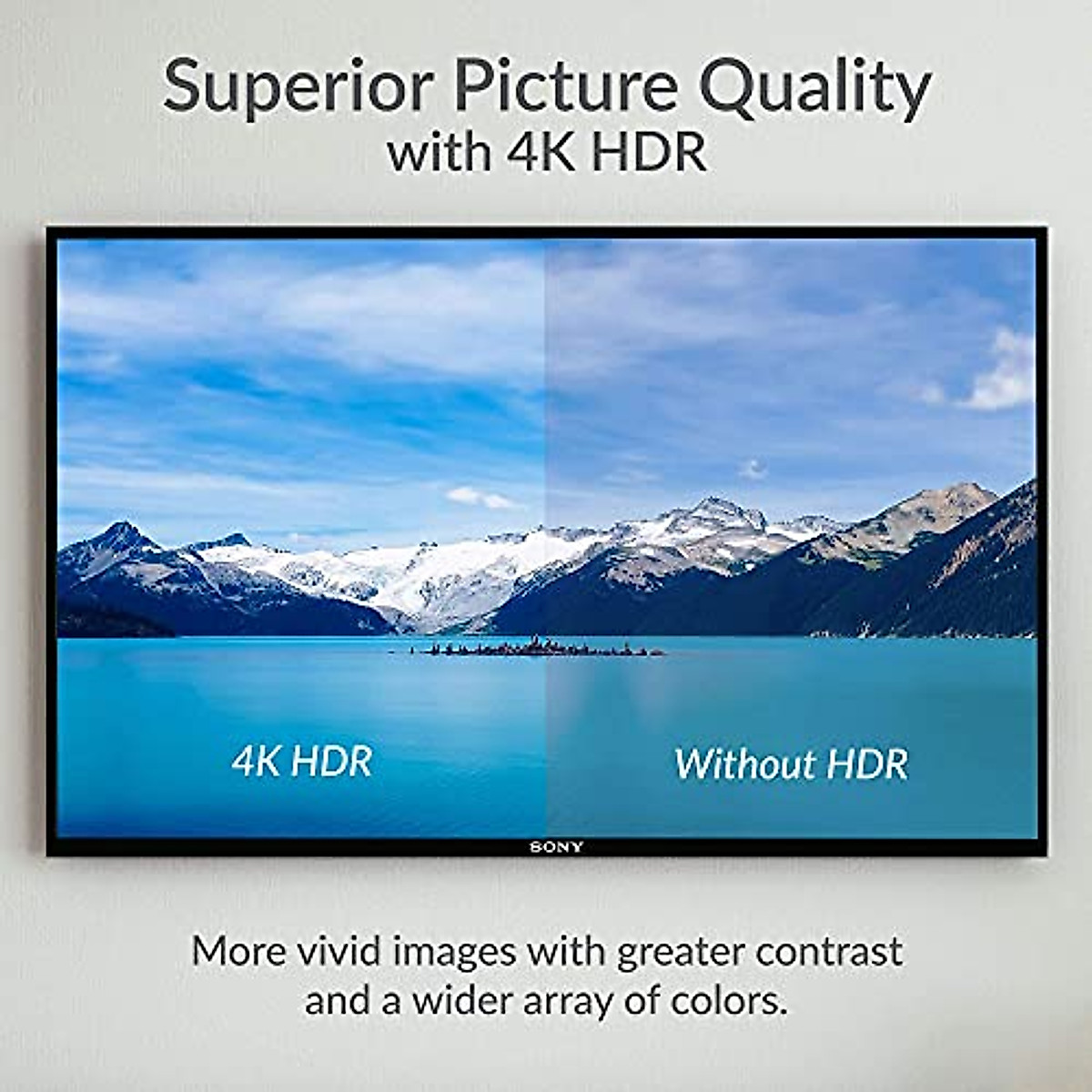 Sony KD55X80J 55" 4K High Dynamic Range Smart TV with a Austere 3S-4KHD2-2.5M III Series 4K HDMI Cable 2.5m Black (2021)(USED)