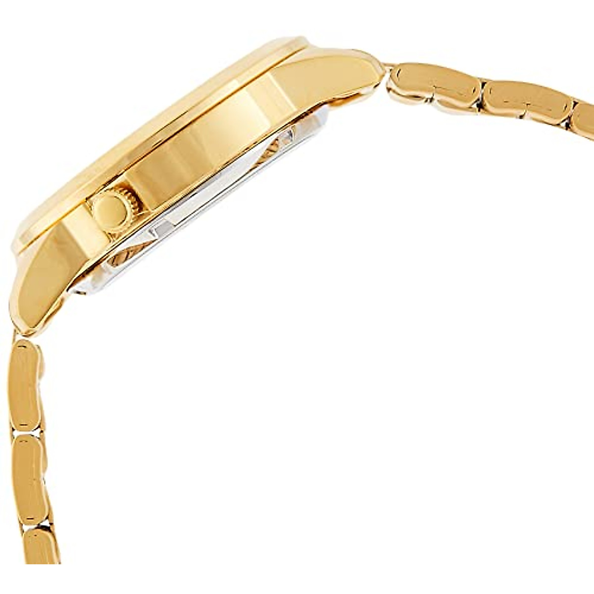 SEIKO Men's SNKK22 Gold Plated Stainless Steel Analog with Black Dial Watch