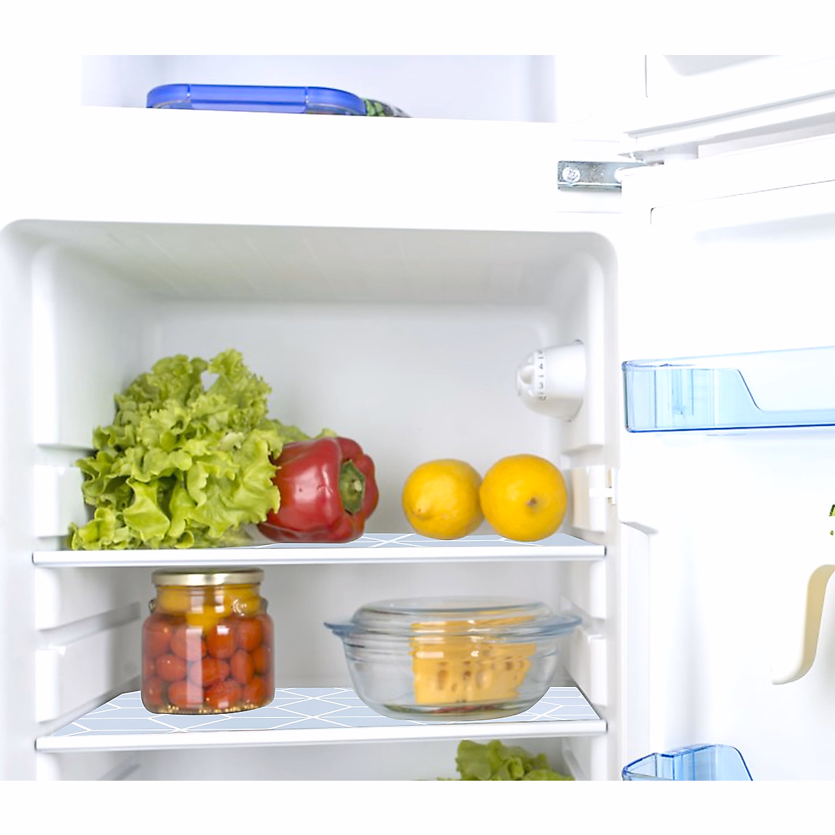 Shelf Liner Non Adhesive Kitchen Cabinet Drawer Liners 16 Inch Wide X 20 Ft Waterproof Non Slip Refrigerator Shelves Liners Thickened Washable Cupboard Liner for Bathroom,Dresser,Pantry