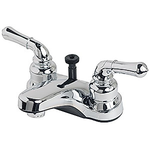 Builders Shoppe 2009CP/4120CP Motorhome Non-Metallic RV Diverter Lavatory Faucet with Hand Held Shower Set, Chrome Finish