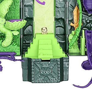 Treasure X Lost Lands Skull Island Swamp Tower Micro Playset, 15 Levels of Adventure. Survive The Traps and Discover 2 Micro Sized Action Figures. Will You Find Real Gold Dipped Treasure?