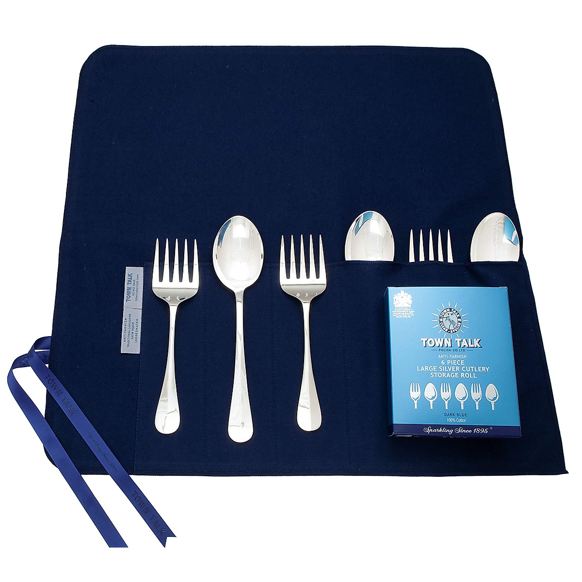 6 Piece Serving Piece Storage Roll by Town Talk - Holds 6 Servers