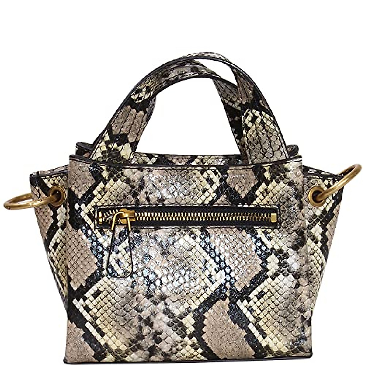 GUESS Zed Mini Girlfriend Carryall, Natural Python