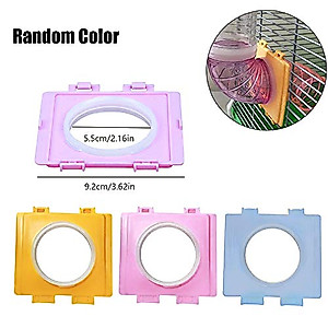 2 Set Small Animals Hamster Tunnel Cage Cover with Ventilation Holes External Pipe Interface Fitting Connection Board Tube Connector Stretch Resistant Inner Diameter 2.17 inch