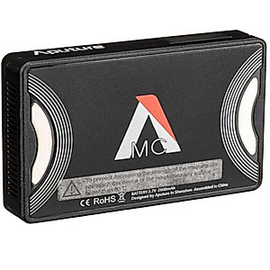 Aputure Amaran MC RGBWW LED On Camera Light Portable Photography Light TLCI/CRI 96+ RGB 0-360 Full Color 3200-6500K Adjustable 0-100% Stepless Dimming with Magnet Adsorption Function,Wireless Charging