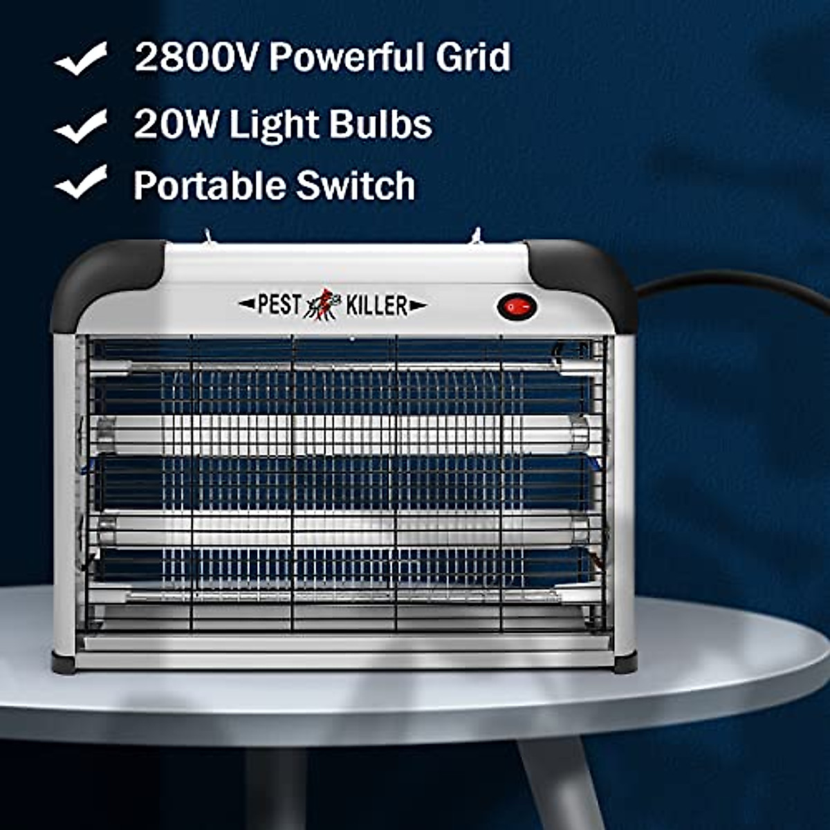 Electric Bug Zapper/Pest Repeller Control-Strongest Indoor 2800 Volt UV ...