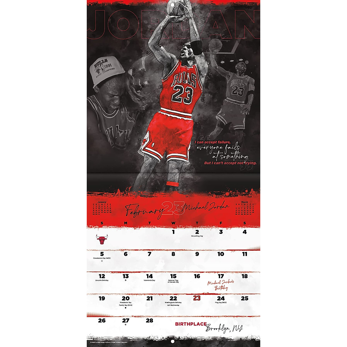 2023 Michael Jordan Wall Calendar