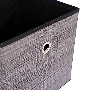 Internet's Best Canvas Storage Bin - 2 Pack - Grey - Box Container