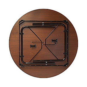 Advantage 5 ft. Round High Pressure Laminate Folding Banquet Table