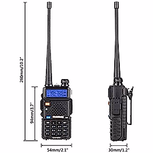 Baofeng UV-5R Ham Two Way Radio Upgrade Version (144-148/420-450Mhz), Dual Band Walkie Talkie