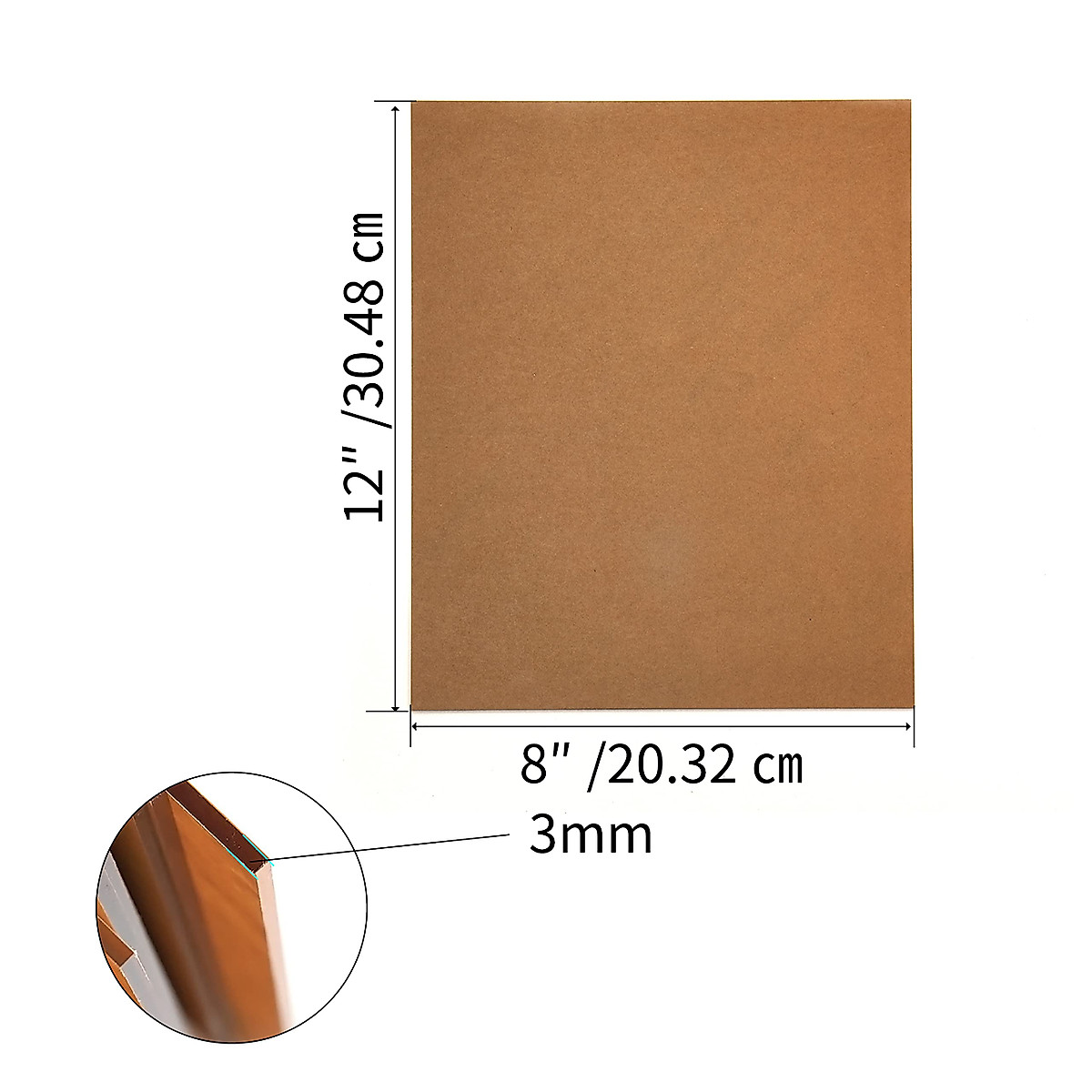 2 Pieces 8" x 12" Clear Acrylic Sheet Cast Plexiglass 1/8”Thick (3mm) Plexiglass Sheet Clear Plastic Sheet, for Sign,Craft, Photo Frame, DIY Display Projects……