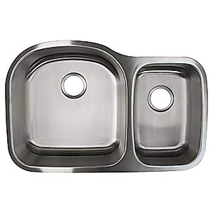 Transolid MUDD32219 Kitchen Sink, 32-in x 21-in x 9-in, Stainless steel