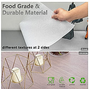 Shelf Liners for Kitchen Cabinets Non-Adhesive Cupboard Closet Drawer Shoe Rack Wire Shelf Liner Refrigerator Liners, Clear, 13.5Inch x 20FT