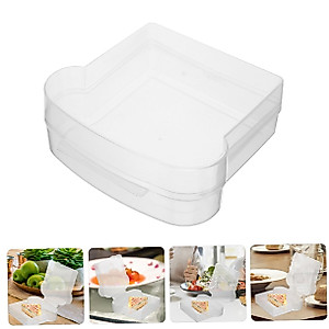PRETYZOOM Small Containers for Food Sandwich Holder Airtight Bread Storage Box Sandwich Case for Homemade Bread Preservation