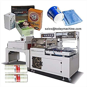 Automatic sealing and cutting packaging of cuff-type film shrink sachet cosmetic face mask machine of PE film shrink