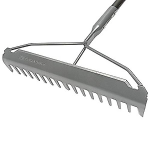 Fiskars 397940-1001 PRO Rake, Garden, 60 Inch, Silver