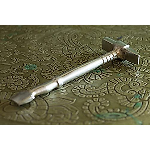 MAHARAJA Concert Tabla Drum Set, 4½ Kg Copper Bayan, Designer, Finest Dayan with Padded Bag, Hammer, Cushions & Cover - Tabla Set Tabla Drums Tablas Indian Musical Instruments (PDI-69)