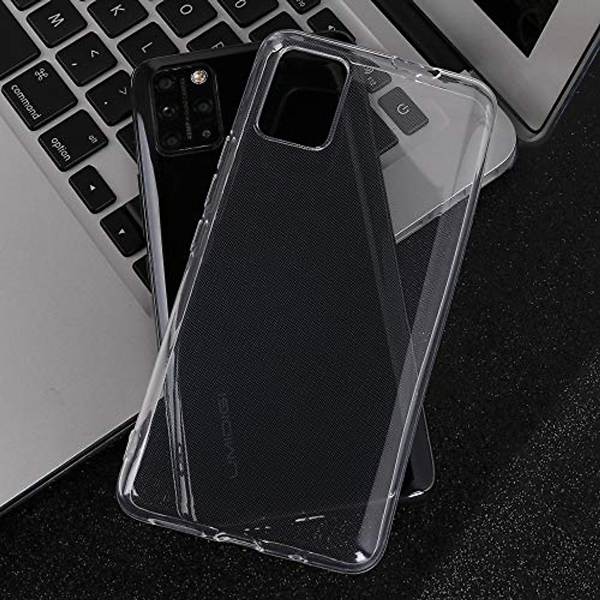Ytaland Soft Clear Case for Umidigi S5 Pro,with Tempered Glass Screen Protector. (2 in 1)[Scratch Resistant Anti-Fall] Fashion Soft TPU Shockproof Case