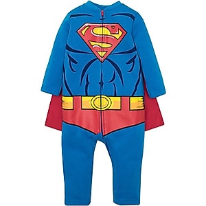 Warner Bros.DC Comics Justice League Baby Boys Costume Cape Coverall 3-6 Months