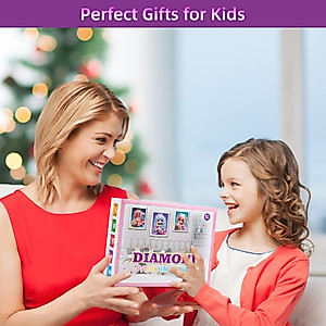 PracticeJQDEN 5D Diamond Painting Kits, Gem Art for Kids DIY Paint-by-Number Kits with Frame Arts and Crafts Dots Kits for Kids, Home Wall Decor (6.8 * 8.8 inch)