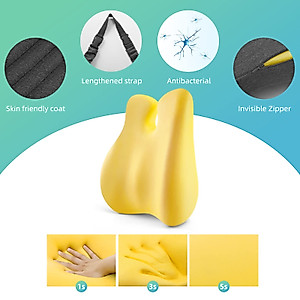 seeknow Lumbar Support Pillow for Office Chair Cushion for Back Pain Relief Office Chair Cushion Car Seat Cushion for Tailbone Pain Relief, Coccyx, Lower Back& Sciatica Pain Relief Butt Pillow Memory
