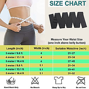 Snatch Me Up Bandage Wrap for Women, Slimming Tummy Lumbar Waist Support Belt, Adjustable Invisible Waist Trainer Tape, 3M, Black