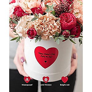 MUNBYN 3" Heart Thermal Stickers, Heart-Shaped Adhesive Sticker Labels, Red Love Thermal Labels for Gift, Wedding, Anniversary, Valentine's Day, Small Business 400 Labels/Roll